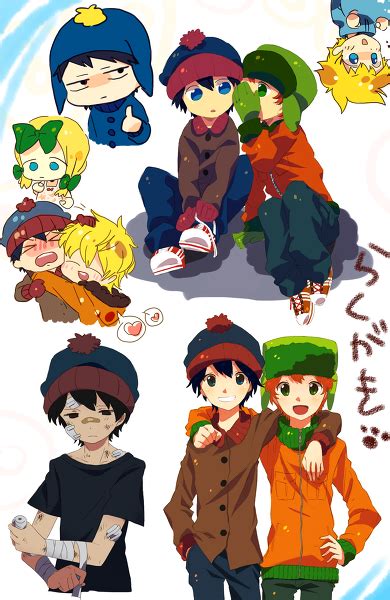 South Park Anime Manga Style Fan Art From Japan Craigs Gang Fanart