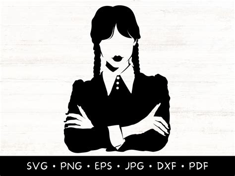 Wednesday Svg Wednesday Addams Png Jenna Ortega Addams Etsy Israel
