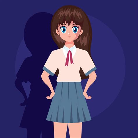 Girl Wearing Sailor Uniform 11252026 Vector Art At Vecteezy