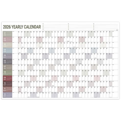 2026 Calendar With Julian Dates Printable 2026 Printable Calendar