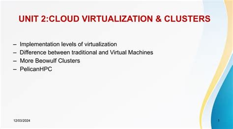 Implementation Levels Of Virtualization Pptx