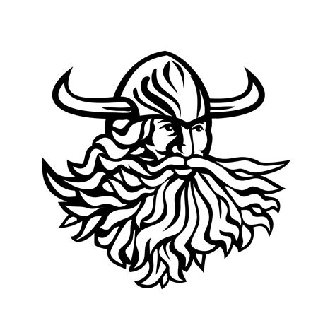 Head Of Aegir Hler Gymir Norse Viking God Of Sea Mascot 26499611 Vector