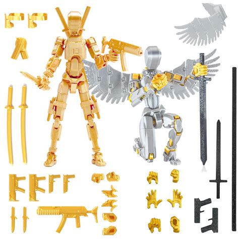 Pekoiu T13 Action Figure Set Assembly Completed 3d Printed Multi