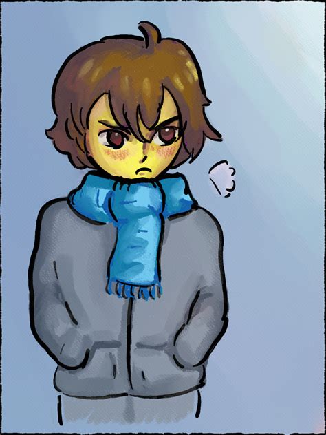 Id Eleven Year Old Akechi Scowling A Small Puff Of Cold Air Is Next