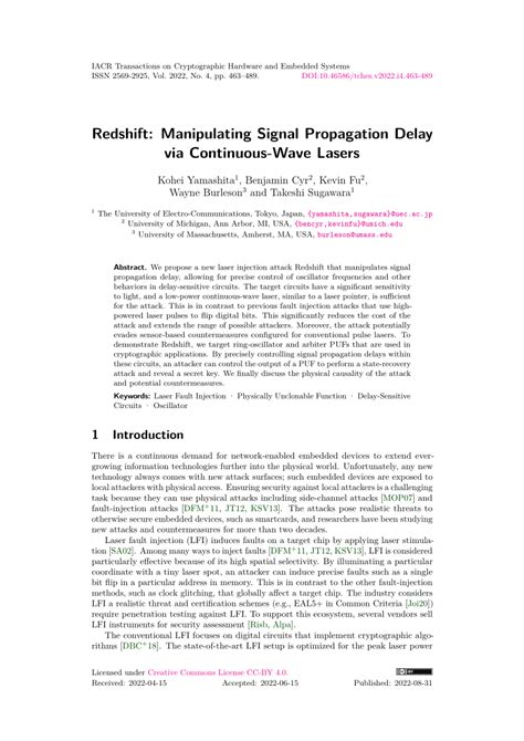 Pdf Redshift Manipulating Signal Propagation Delay Via Continuous