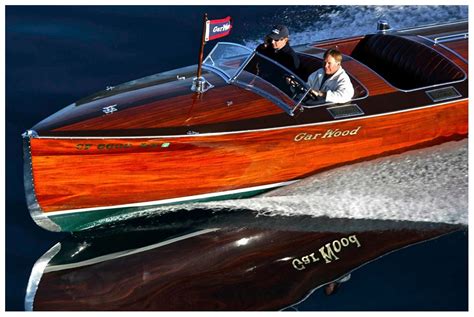 Nice Vintage Wooden Speed Boat Riva Italian Or Criss Craft Usa