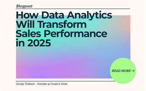 How Data Analytics Will Transform Sales Performance In 2025