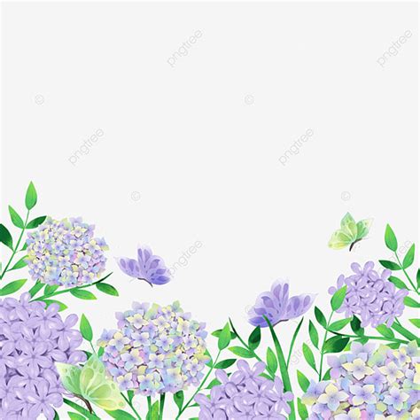 Wallpaper Border Purple Hydrangea At John Dumas Blog