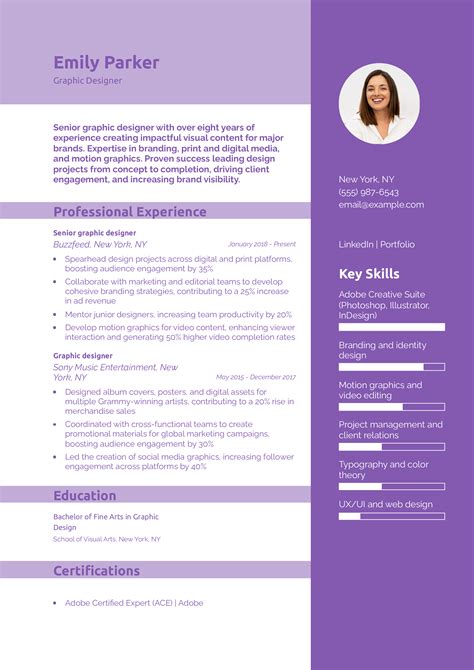 Professional Resume Templates And Examples For 2025