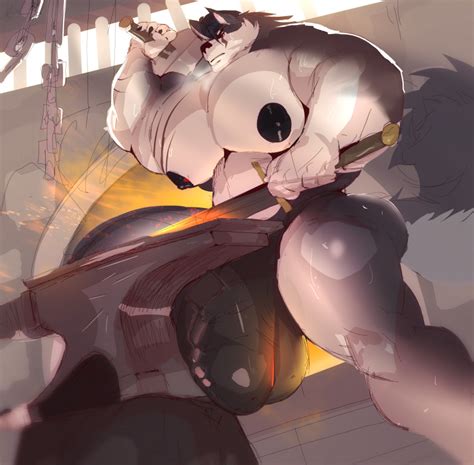 Rule 34 Absurd Res Anthro Big Muscles Big Penis Blacksmith Bulge