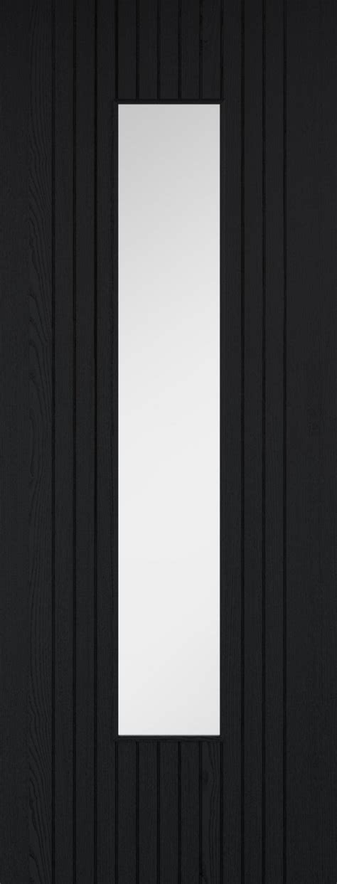 Lpd Sydney Glazed Black Laminate Pre Finished Door