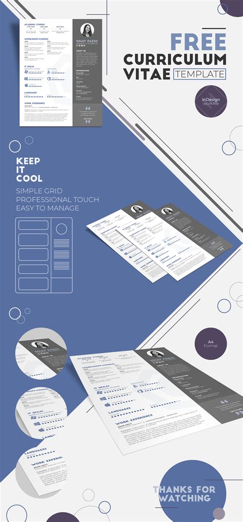Free Curriculum Vitae Template On Behance