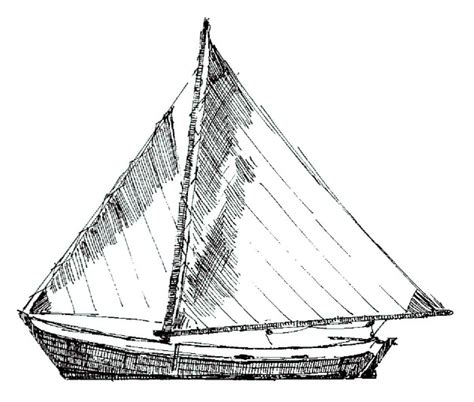 Vintage Sketch Of Tortola Sloop