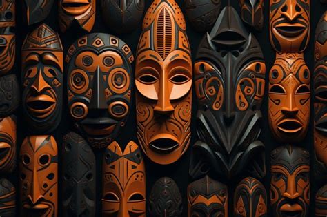 Premium Photo Afrocentric African Pattern With Stylized Generative Ai