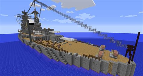Ijn Battleship Nagato 1944 Minecraft Map
