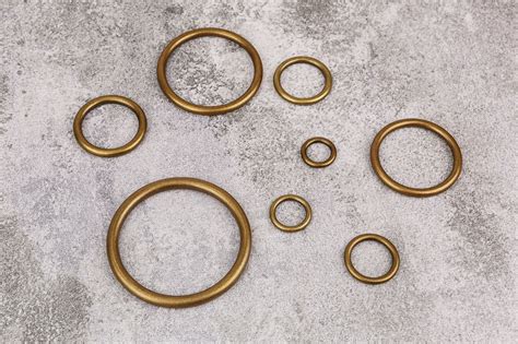 Heavy Duty Antique Solid Brass O Rings No Seam 1 2 3 Inch Large Metal