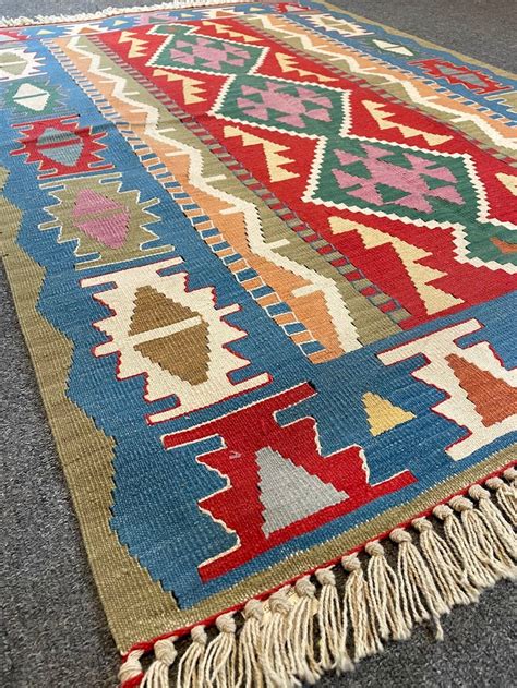 Turkish Usak Kilim 310 X 56 Woven History And Silk Road