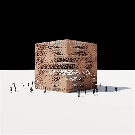 Voronoi Pattern Facade Behance