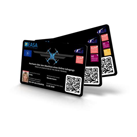 Eu Drohnenführerschein Im Kartenformat Mit Passbild Bestellen 1190
