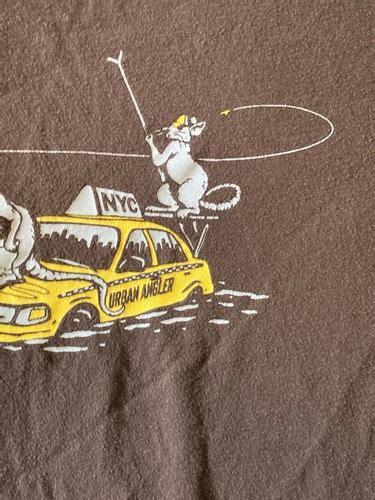 American Apparel T Shirt Large Yellow Rat Bastard Ebay