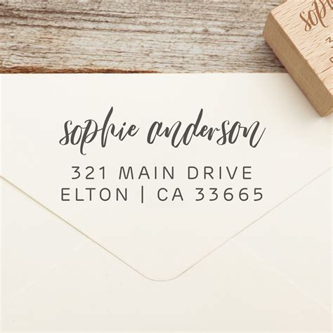 Font For Address Stamps Self Inking Custom Signature Stamp Er