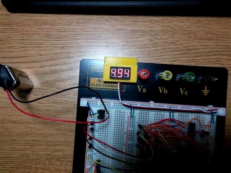 Voltmeter Breadboard Mount By Tyleralford 3d Model