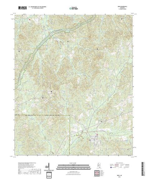 Us Topo 75 Minute Map For Weir Ms American Map Store