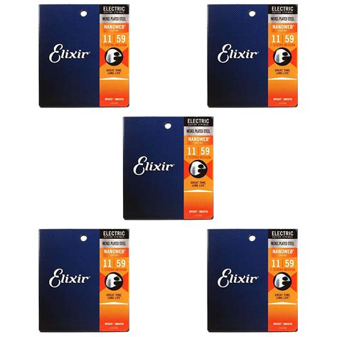 Elixir Strings 12106 Nanoweb Electric Guitar Strings Reverb