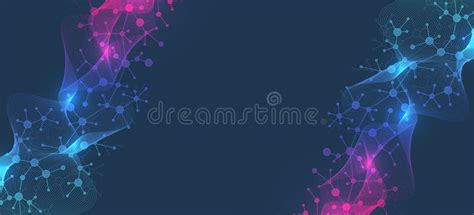 Colorful Molecules Background Dna Helix Dna Strand Dna Test