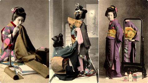 33 Vintage Photos Of Japanese Women Dressing In Kimono In The Late 19th