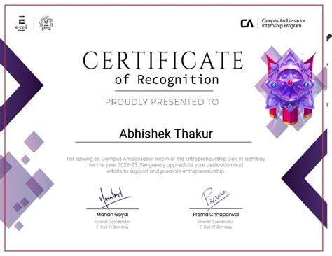 Campusambassador Internship Entreprenuership Abhishek Thakur