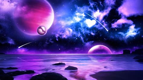 Hd Purple Space Wallpaper Wallpapersafari