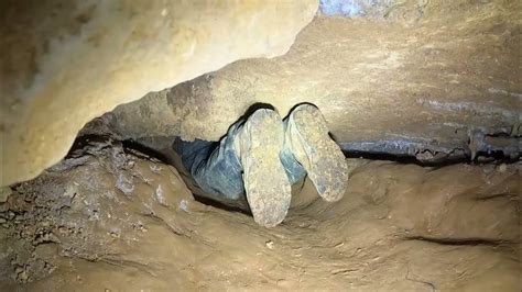 Exploring Uncomfortably Tight Cave Youtube