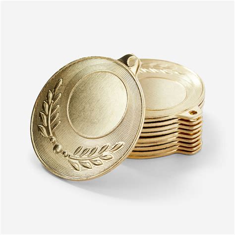 10er Set Medaillen 50 Mm Gold Decathlon