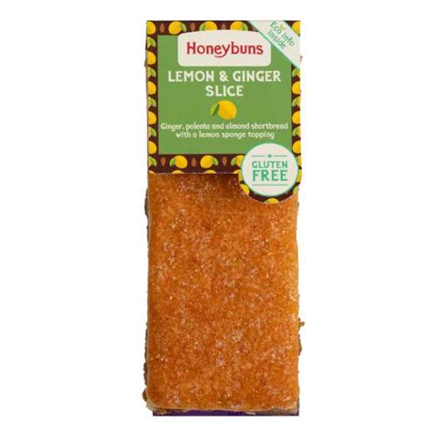 Honeybuns Lemon And Ginger 64g Pack Of 16 Plantx Uk