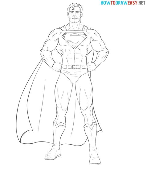 Easy Superman Pencil Drawings