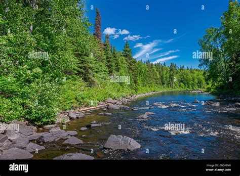 Trowbridge Falls Conservation Area Thunder Bay Ontario Canada Stock