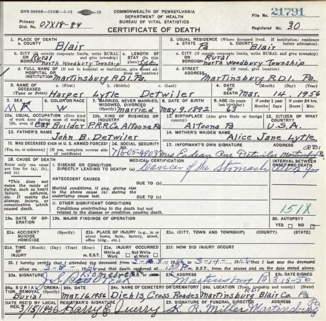 Harper Lytle Detwiler 1892 1956 Find A Grave Memorial