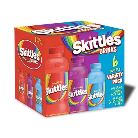 Skittles Drinks 3 Flavor Variety Pack 14oz 2 Pack