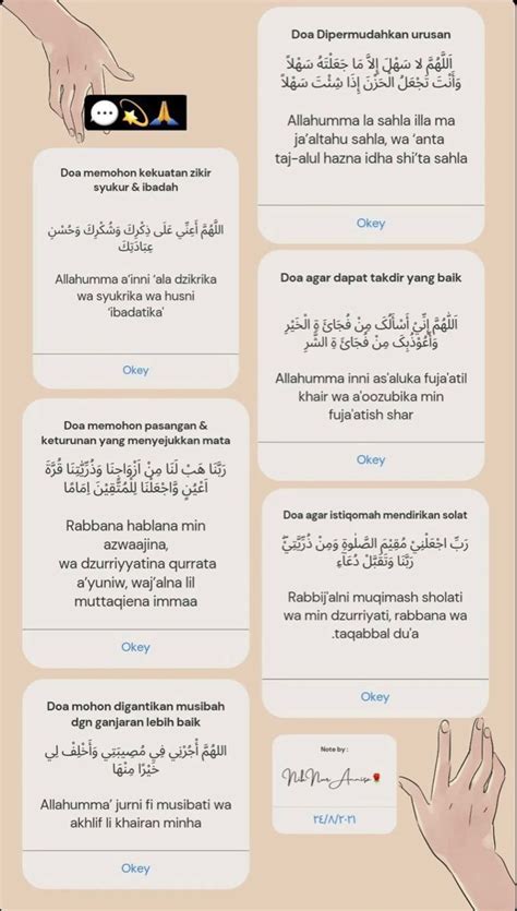 Doa Jalur Langit Wallpaper Aesthetic Kartu Doa Sukses Jalur Langit