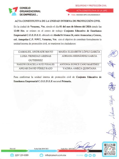 Acta Constitutiva De Uipc Pdf