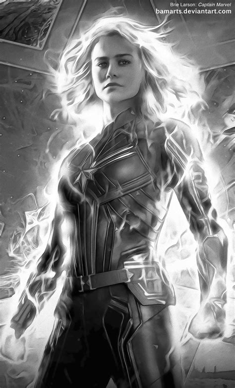 Captain Marvel Brie Larson By Bamarts On Deviantart