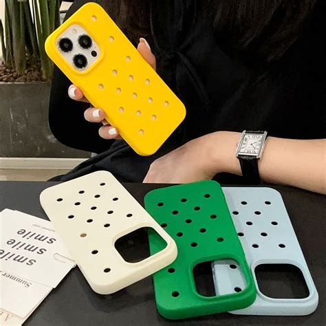 Summer Crocs Silicone Phone Case For Iphone 11 12 13 14 Pro Max Soft