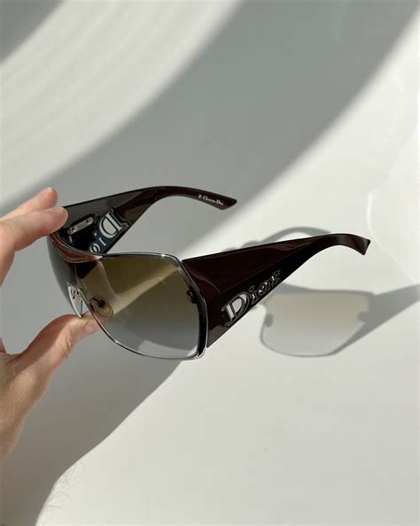 Dior Dior Gaucho 1 Mask Logo Sunglasses Ss2006 Y2k Archive Grunge Grailed