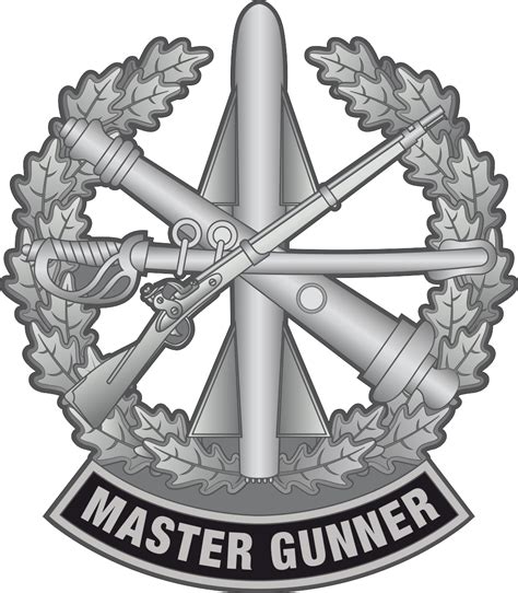 Master Gunner Badge Decal Military Graphics