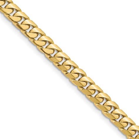 10k 5mm Solid Miami Cuban Chain Objewelers