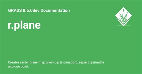 Rplane Grass 850dev Documentation