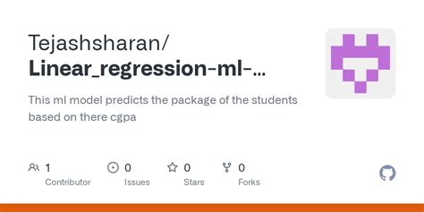 Github Tejashsharanlinearregression Ml Model This Ml Model