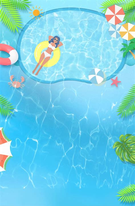 Gambar Latar Belakang Poster Tangga Kolam Renang Kolam Renang Berenang Matahari Payung Latar