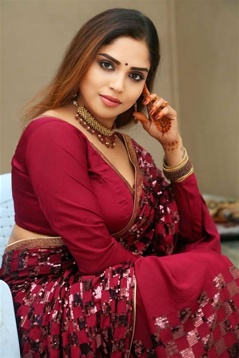 Karunya Chowdary At Erracheera Movie Glimpse Release South Indian Actress